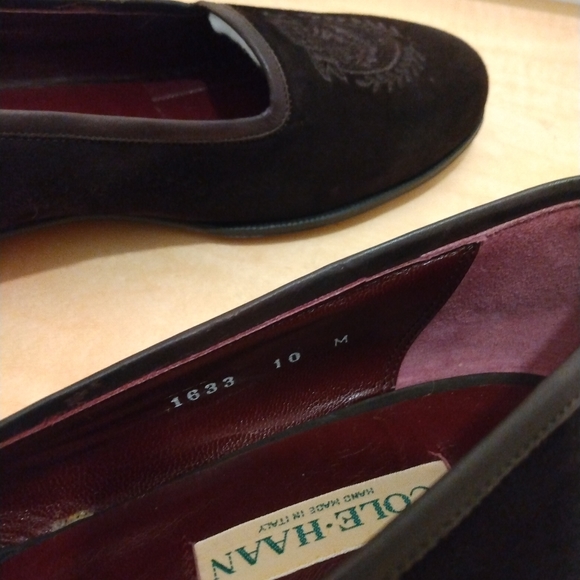 Cole Haan | Shoes | Rare Cole Haan Crest Symbol Suede Loafers | Poshmark